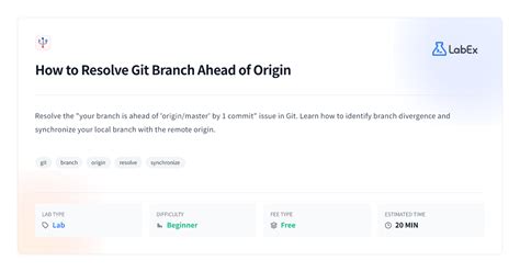How To Resolve Git Branch Ahead Of Origin Labex