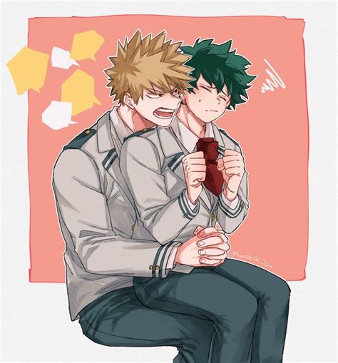 Izuku Y Katsuki Personajes De Anime Dibujos Animados Bonitos