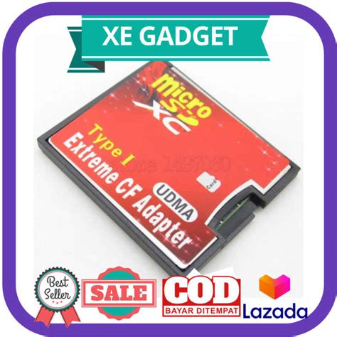 Extreme Micro SD Card To CF Adapter Converter Alat Untuk Memindahkan Dan Menggunakan Memory Card