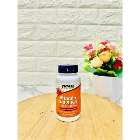 Jual Now Vitamin D3 And K2 120 Veg Capsules Shopee Indonesia