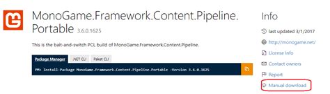 c monogame contentmanager stopped working after nuget install