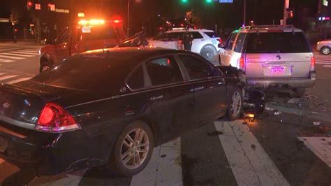 4 Car Crash At Broad Street And Roosevelt Boulevard Sends 1 To Hospital
