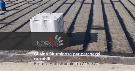 Guaina Bituminosa Per Parcheggi Carrabili Bretella Autostradale Tra