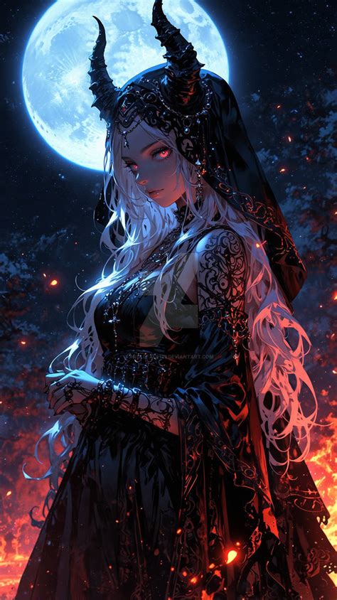 Default Tieflings Detailed And Stylized Illustrati By Angleface125 On