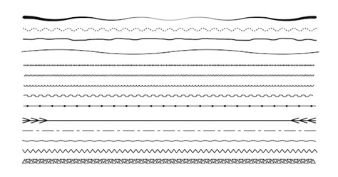 Premium Vector Set Of Vector Line Border Lines Waves Zigzag Borders