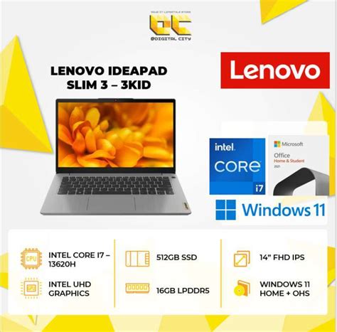 Jual Lenovo Ideapad Slim 3 I5 12450h 8gb 512gb W11 Ohs 14 0fhd Ips 16gb Ram Di Seller Digital