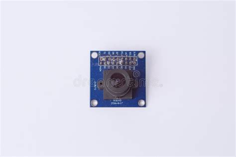 Front View Of Ov7670 Vga Cmos Camera Module For Microcontroller Projects Editorial Stock Image