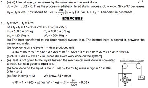 Laws Of Thermodynamics HC Verma Concepts Of Physics Solutions