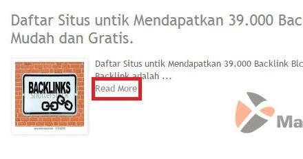 Cara Membuat Auto Read More Thumbnail Ringan Dan Anti Jquery Gudang Ite