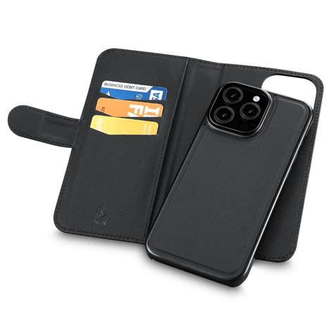 Sign Wallet Cover 2 In 1 For Iphone 16 Pro Black