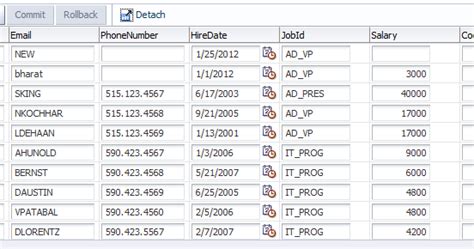 Oracle Adf And Jasper Ireport Tips Create A New Row In Adf