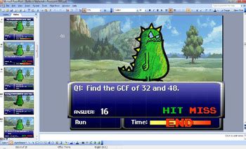 Battle In Mathematics Powerpoint Mock Video Game Rpg Warm Ups Or Review