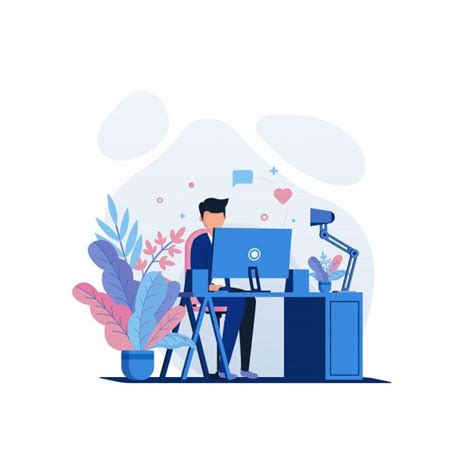 Work And Office Illustration Isometric Illustration Flat Design