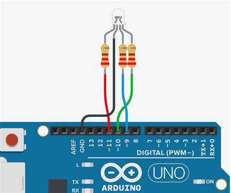 Rgb Led Color Mixing With Arduino In Tinkercad 5 Steps With Pictures Instructables