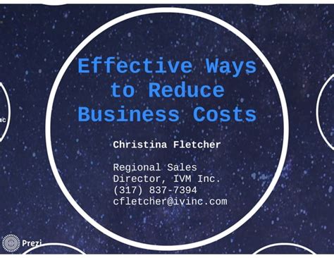 Effective Ways To Reduce Business Costs Ppt