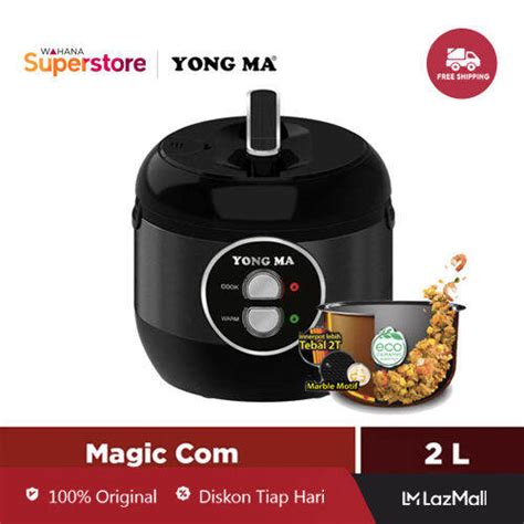 Yong Ma Magic Com Rice Cooker 2 Liter Smc9013 Smc 9013 Black Lazada Indonesia