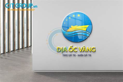 Mẫu Thiết Kế Logo Công Ty Bất Động Sản ĐỊa Ốc VÀng