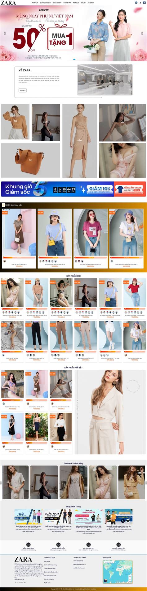 Source Code Mẫu Website Bán Thời Trang Quần áo 33 Chuẩn đẹp 2025 Themevip Source Code Mẫu