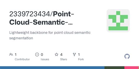 github 2339723434 point cloud semantic segmentation lightweight