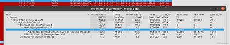 Ns3：flowmonitor设计讲解 和 路由协议控制开销分析 代码 （tr文件分析 和 Wireshark分析）ns3