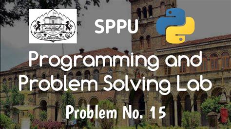 problem 15 sppu fe pps lab youtube