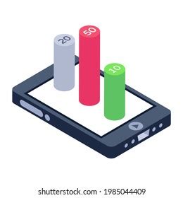 Data Inside Mobile Phone Concept Mobile Stock Vector Royalty Free Shutterstock