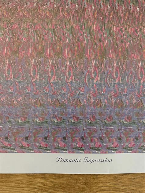 1994 Nvision Grafix Magic Eye Illusion Poster Romantic Impression