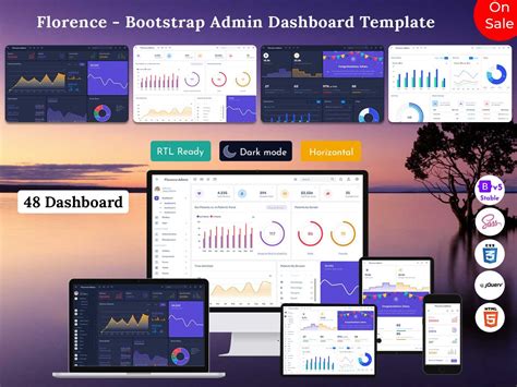 Florence Admin Bootstrap Admin Dashboard Template And User Interface Featured Image Multipurpose