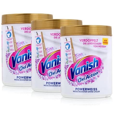 VANISH Vanish Oxi Action Wäsche Powerweiss ohne Chlor 1125g Pulver (3er ...