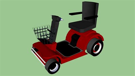Mobility Scooter 3d Model