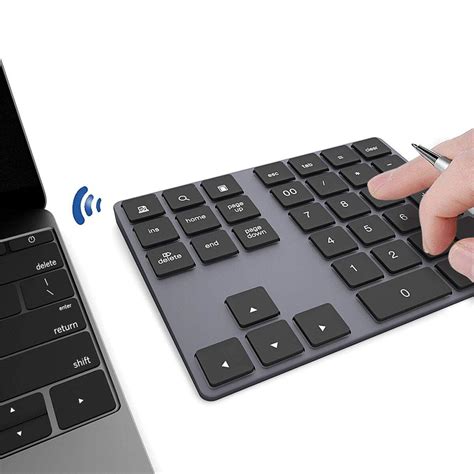 블루투스 숫자 패드 무선 숫자 키패드 Usb C 충전식 외부 34키 숫