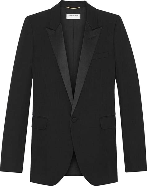 Buy Saint Laurent Tuxedo Jacket Black 517741 Y399w 1000 Goat