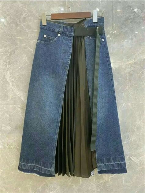 Diy Denim Skirt Denim Diy Jeans Diy Recycled Denim Upcycle Jeans
