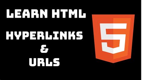 Learn Html Hyperlinks And Urls Youtube
