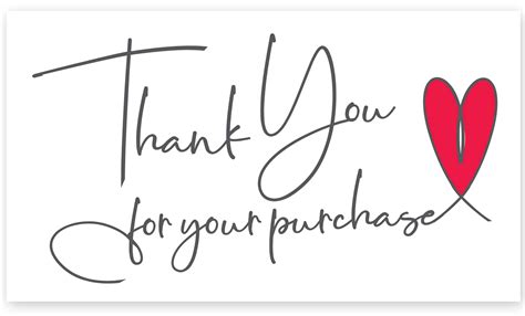 Buy Easykart Labels 120 Thank You For Your Purchase Cards 300 Gsm