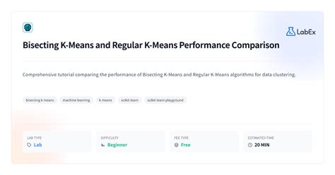 Bisecting K Means And Regular K Means Performance Comparison Labex