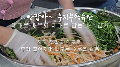 배추김치 맛있게 손맛내기 제대로 배워요 Youtube