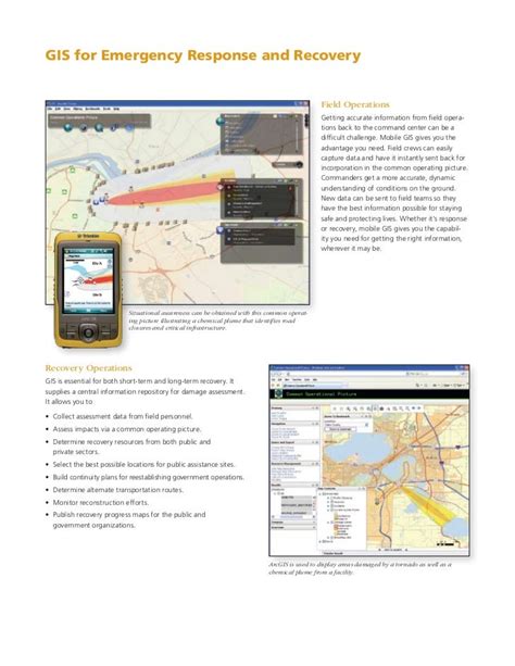 Gis For Comprehensive Emergency Management