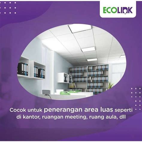 Jual Lampu Ecolink Led Panel Pl007 36w Daya 36 Watt Lumen 2600 Lm