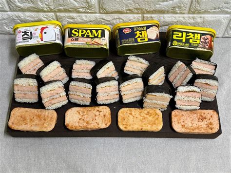 닭가슴살햄 4종 비교 오뚜기 칰햄 스팸 닭가슴살 하림챔 리챔 프로틴