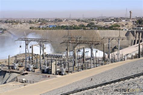 The Aswan High Dam On The Nile River Inside Egypt