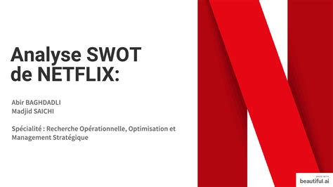 Analyse Swot Netflix Slides Théorie Économique Docsity