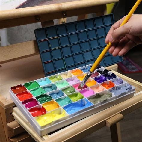 Transon Artist Paint Saver Palette 24 Wells With 1 Fine Paintbrush