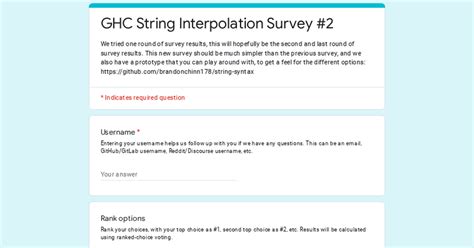 Ghc String Interpolation Final Survey Announcements Haskell Community
