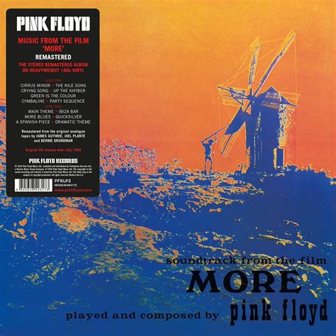Soundtrack Pink Floyd Music From The Film More 180 Gram Vinyl