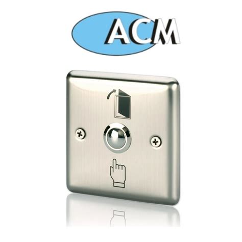 ACM Door Release Push Exit Button NO Back Box Statiness Steel Door Switch ACM K6B CUCCTV