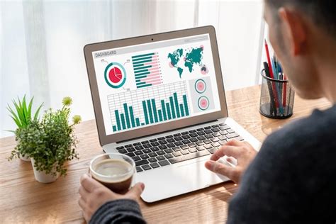 Premium Photo Business Data Dashboard Provide Modish Business Intelligence Analytic