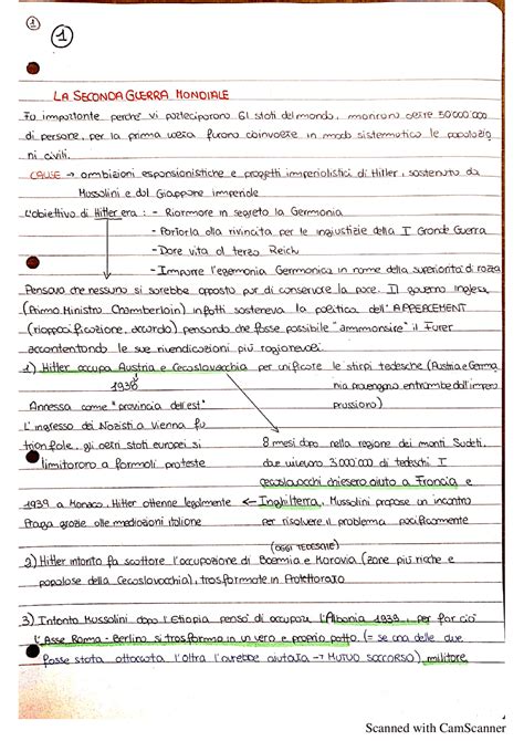 Analisi Completa 2° Conflitto Mondiale Docsity