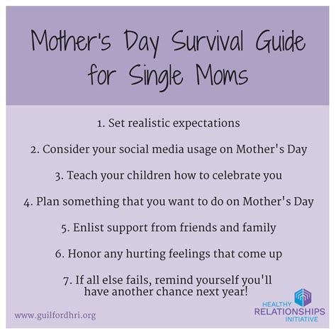 A Mothers Day Survival Guide For Single Moms Healthy Relationships Initiative