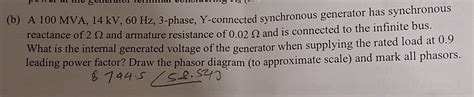 Solved B A MVA KV Hz Phase Y Connected Chegg Com